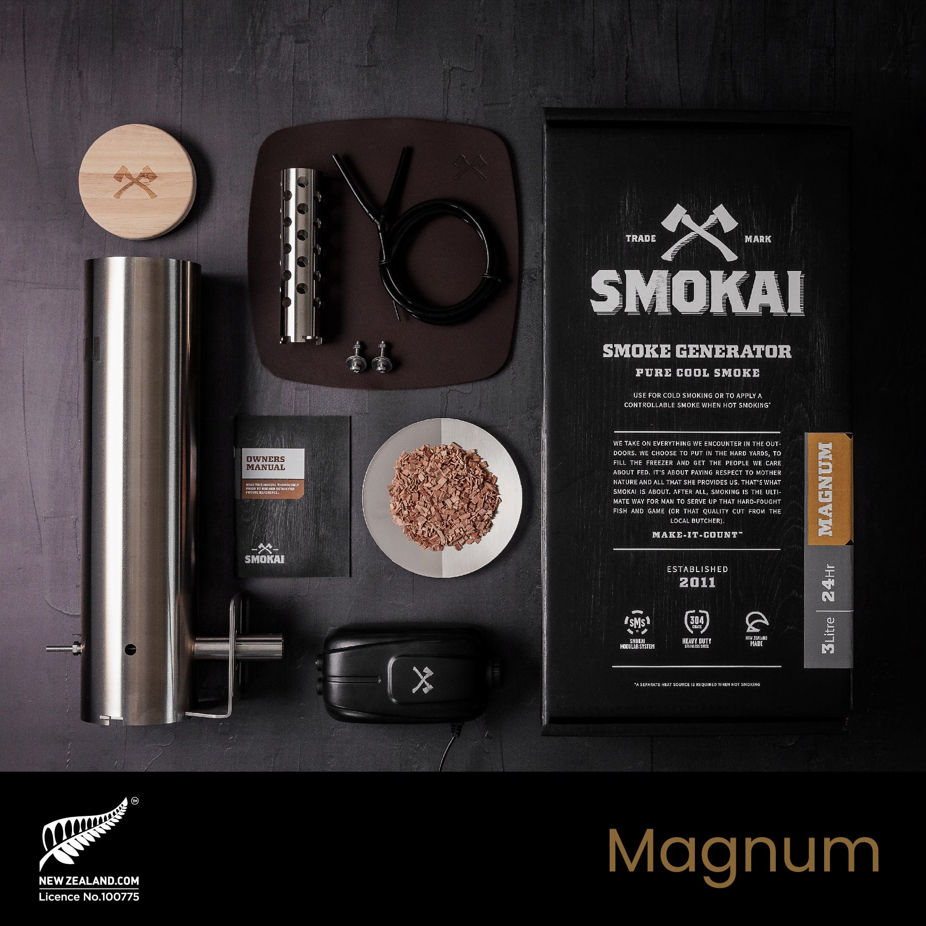 Smokai 3L Magnum Cold Smoker / Smoke Generator / Woodchip & Pellet Smoker