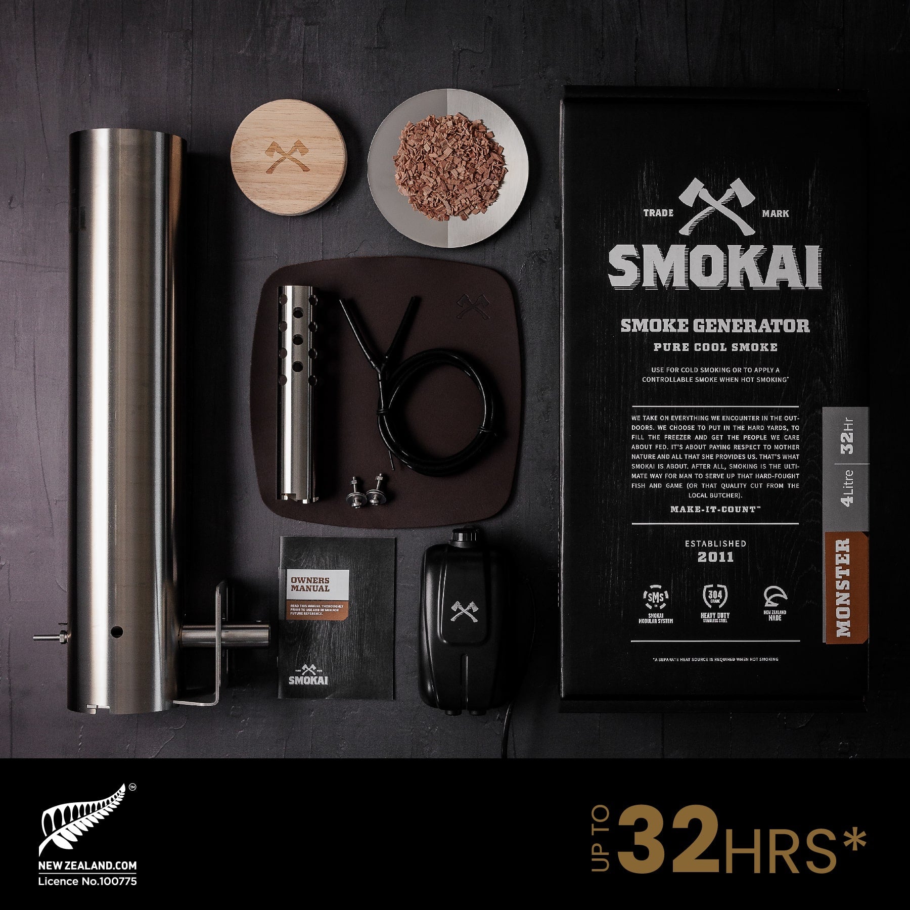 Smokai 4L Monster Cold Smoker / Smoke Generator / Woodchip & Pellet Smoker