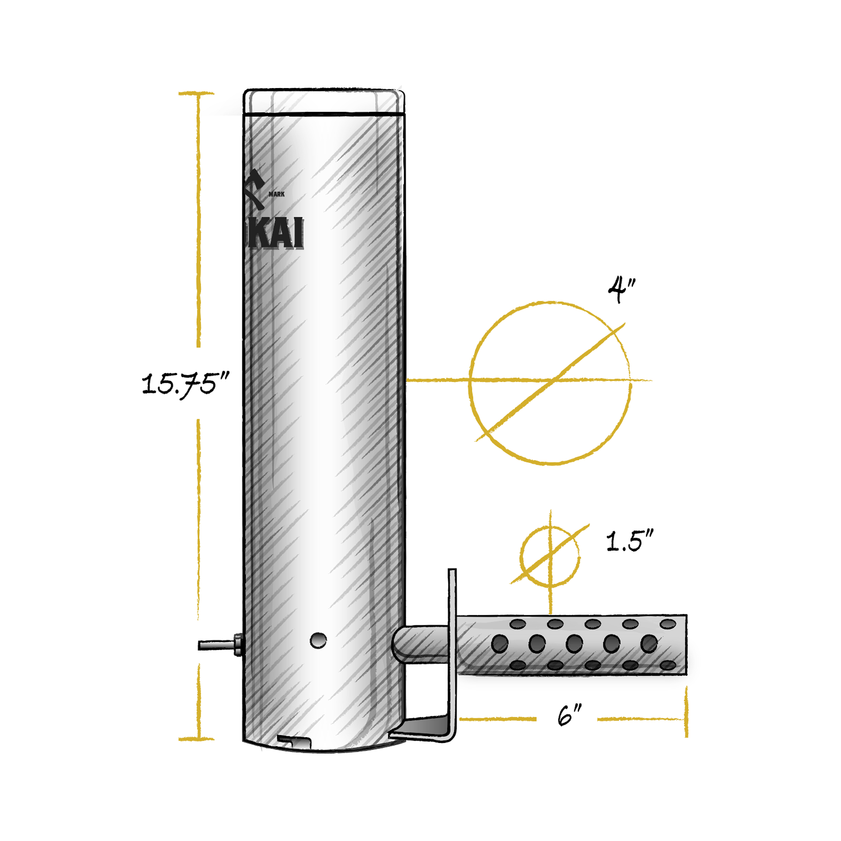Smokai 3L Magnum Cold Smoker / Smoke Generator / Woodchip & Pellet Smoker